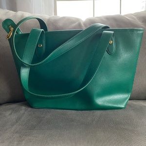 Ralph Lauren | Bags | Ralph Lauren Sloan Street Tote In Green Leather ...
